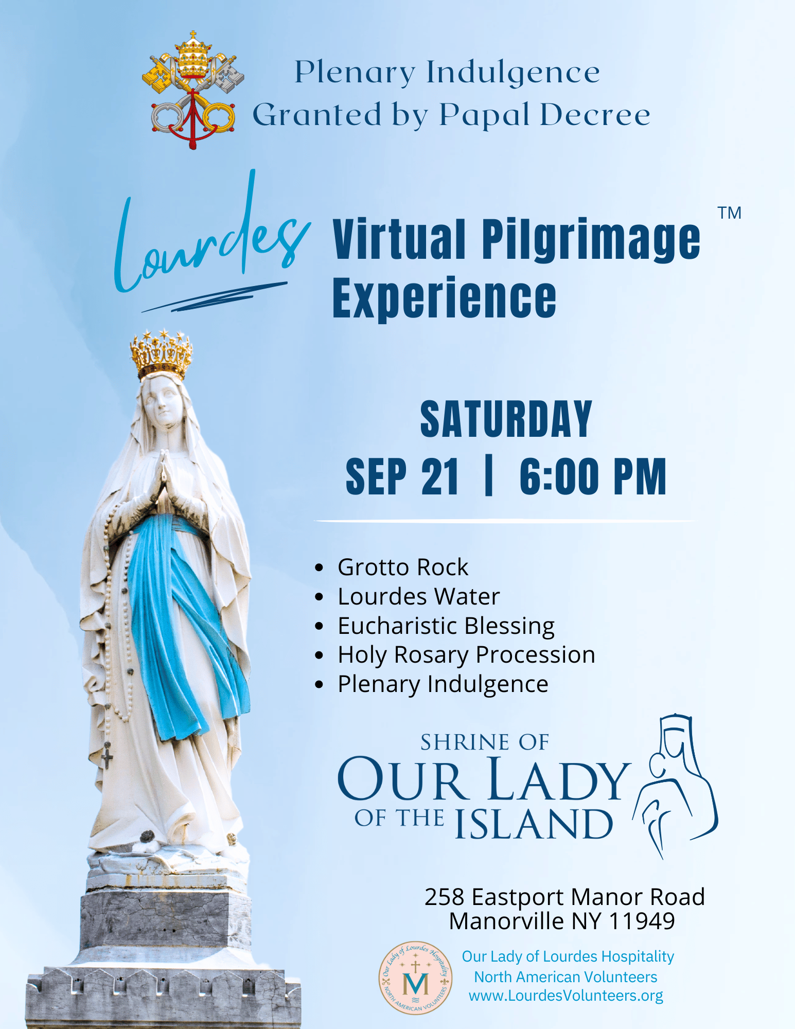Lourdes Virtual Pilgrimage Experience — Shrine of Our Lady of the Island