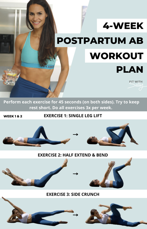 Free Postpartum Ab Workout | Safe Exercise For New Moms — Fit With Sally