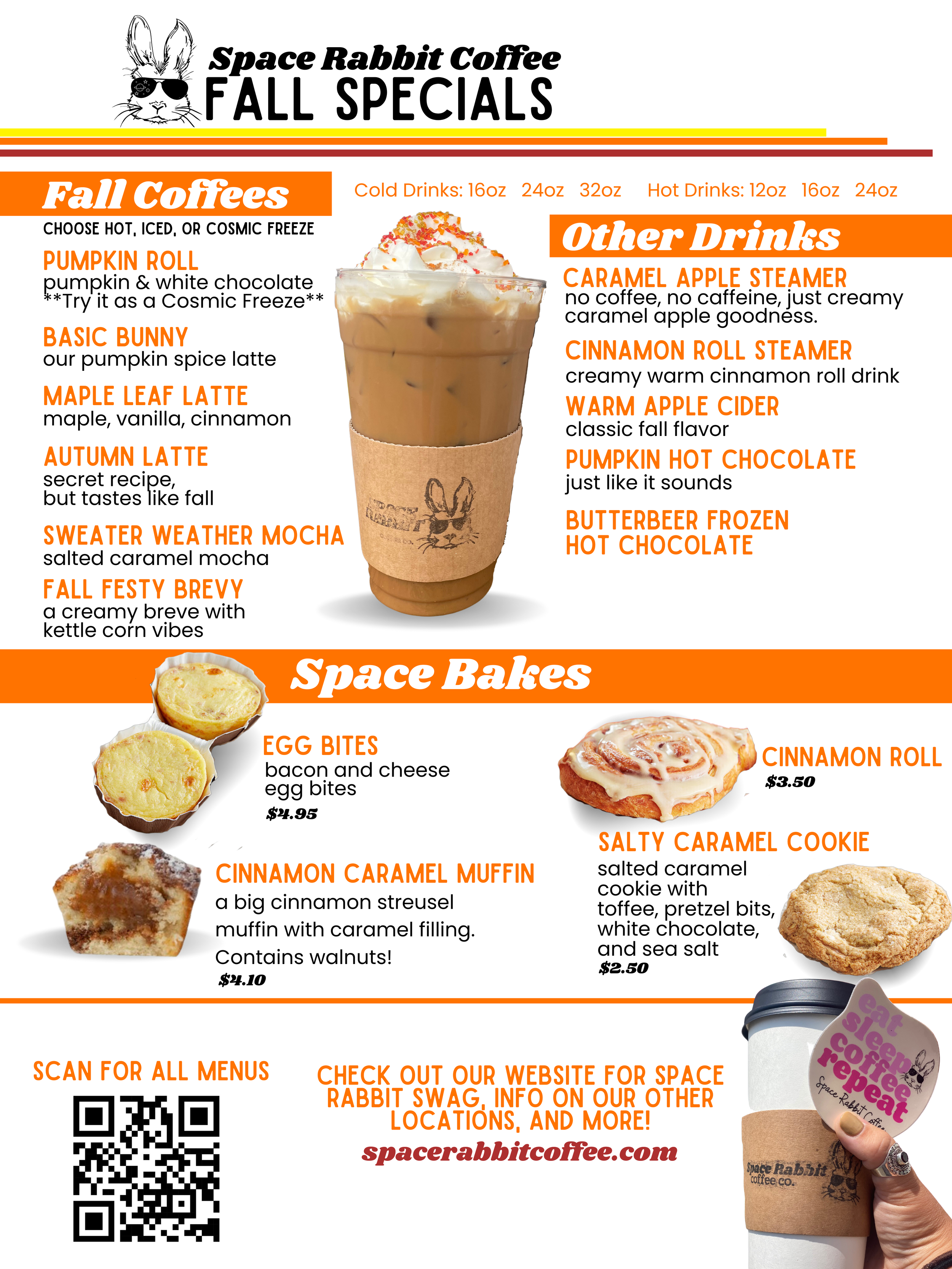 Space Station Food Menu