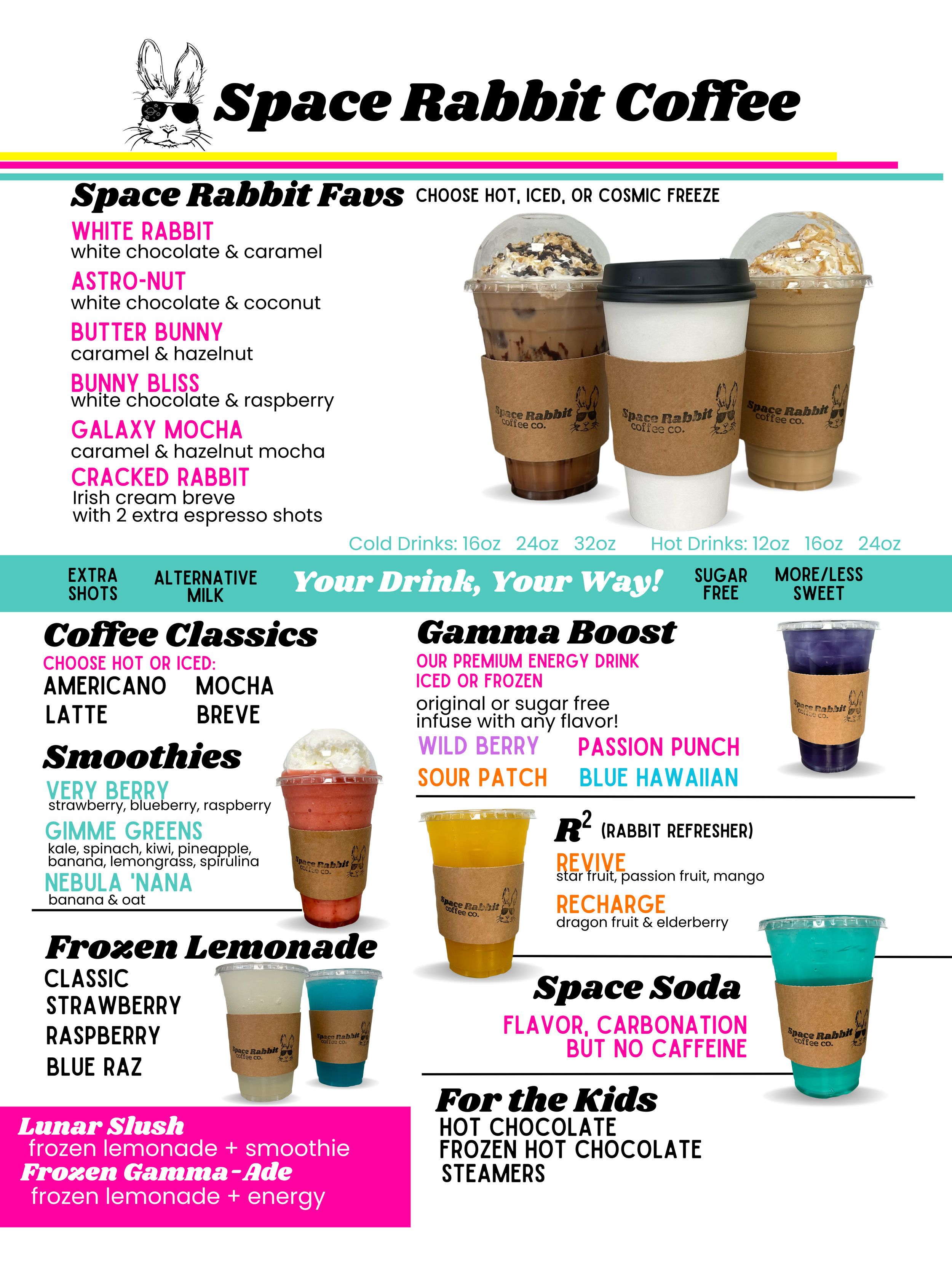 Space Station Food Menu