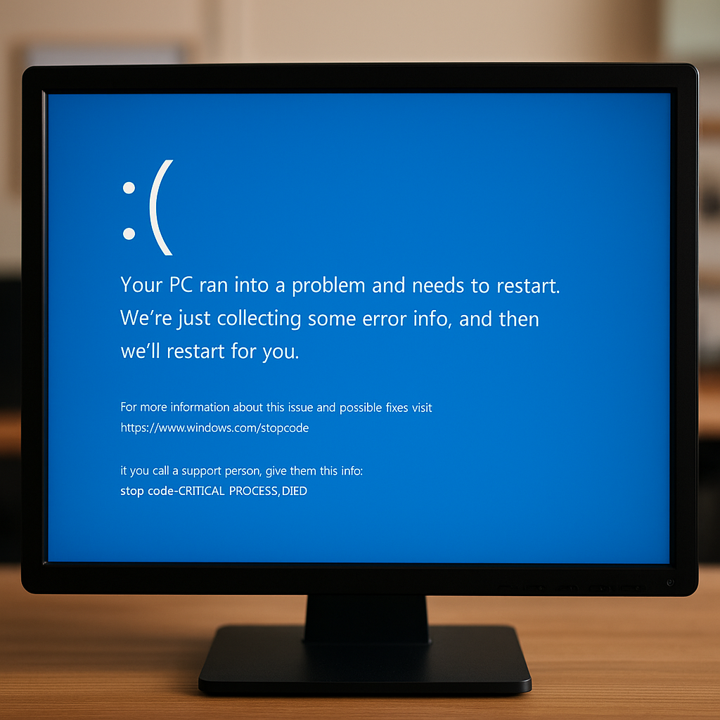 🟦 Computer Showing a Blue Screen? Here’s What It Means — and How We Fix ...
