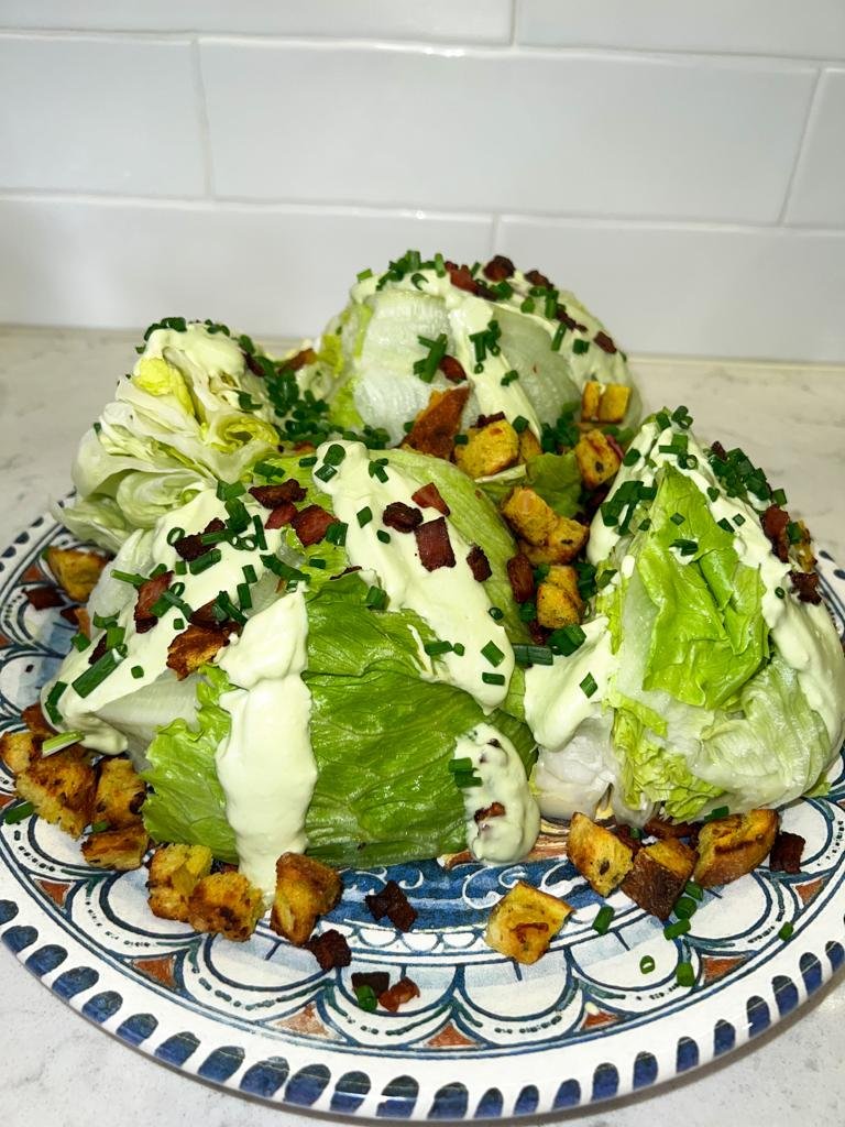 Iceberg Wedge Salad with Bacon and Creamy Avocado Dressing — Cooking ...