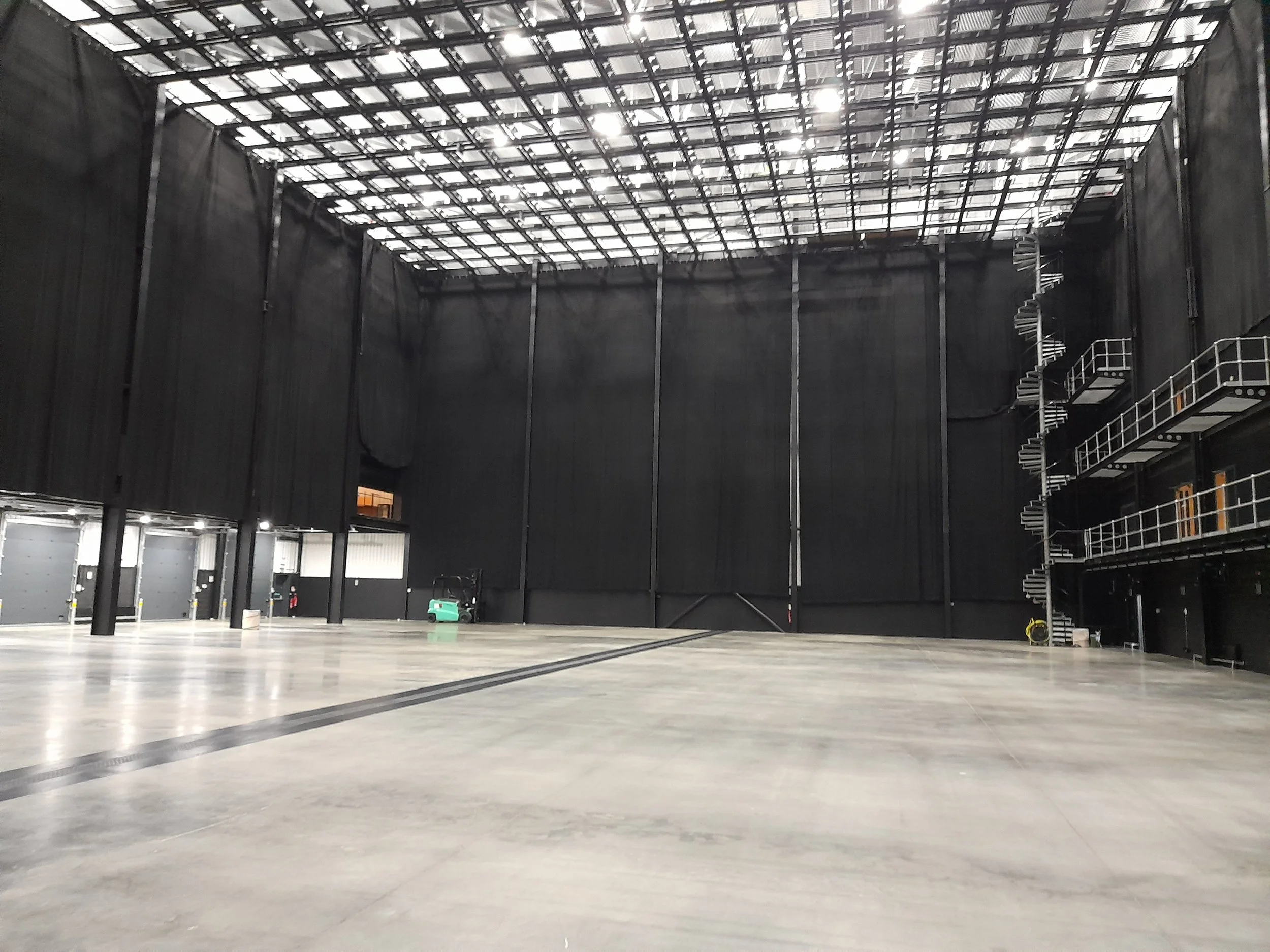 LH2 Studios achieve a 30% light increase with LED lighting at 18m high ...