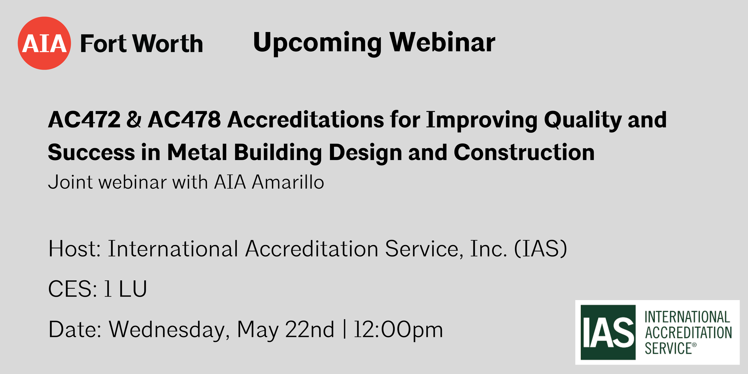 Webinar: AC472 & AC478 Accreditations for Improving Quality and Success ...