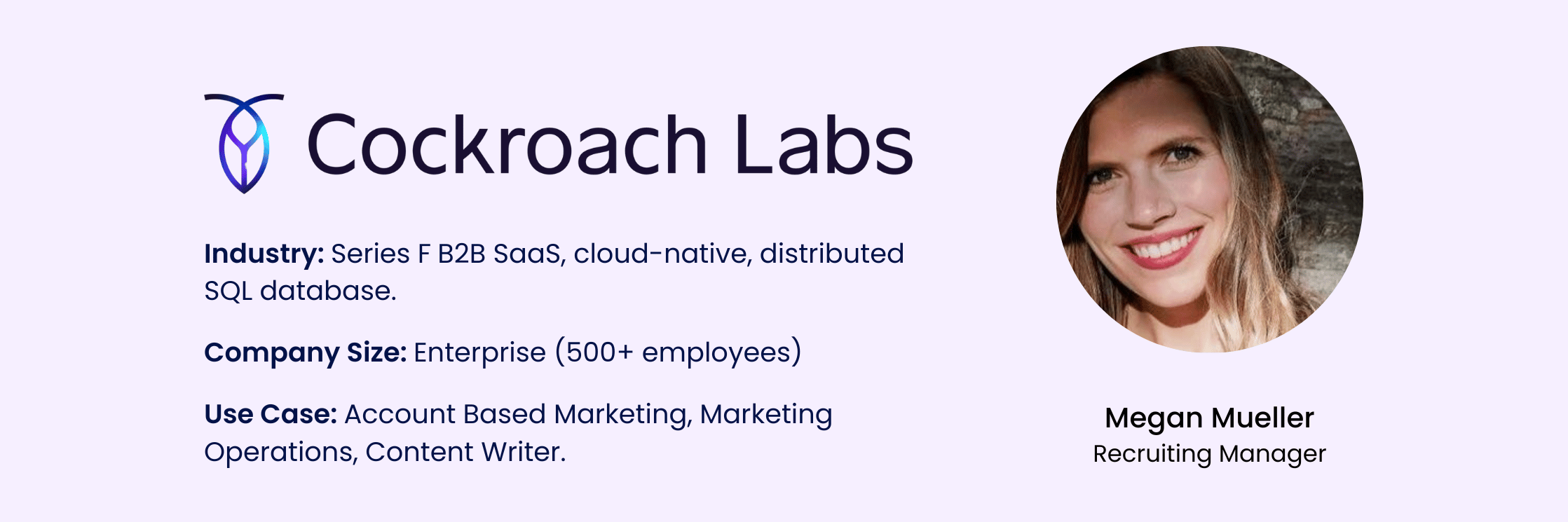 Placing Cockroach Labs’ Senior Account Based Marketing Manager Six ...