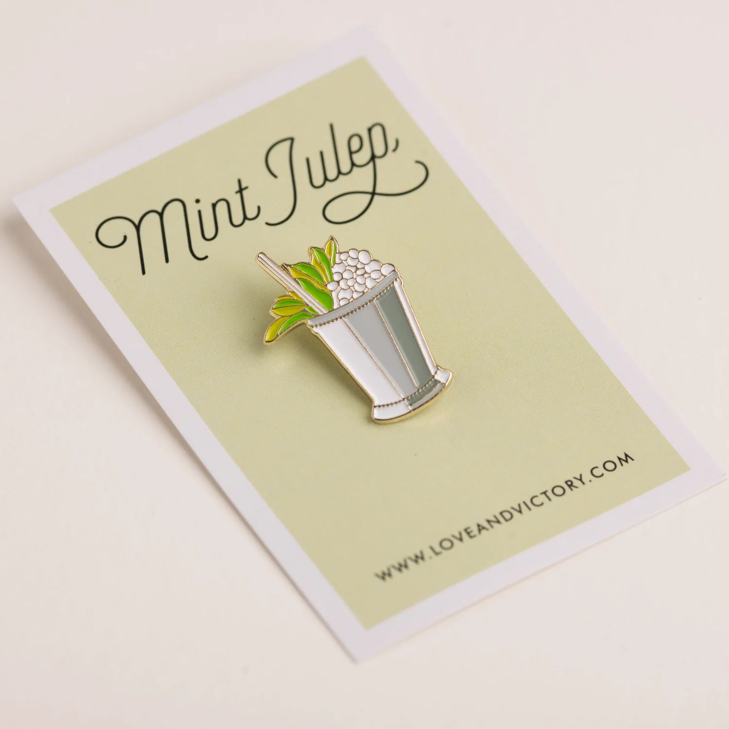 Pimm's Cup Cocktail Pin — Love & Victory