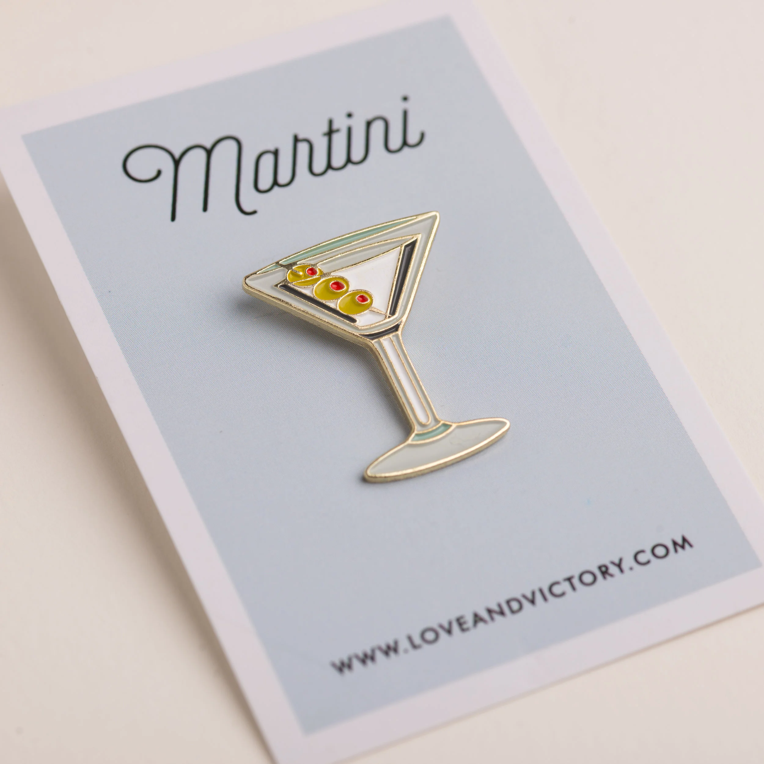 Old Fashioned Cocktail Pin — Love & Victory