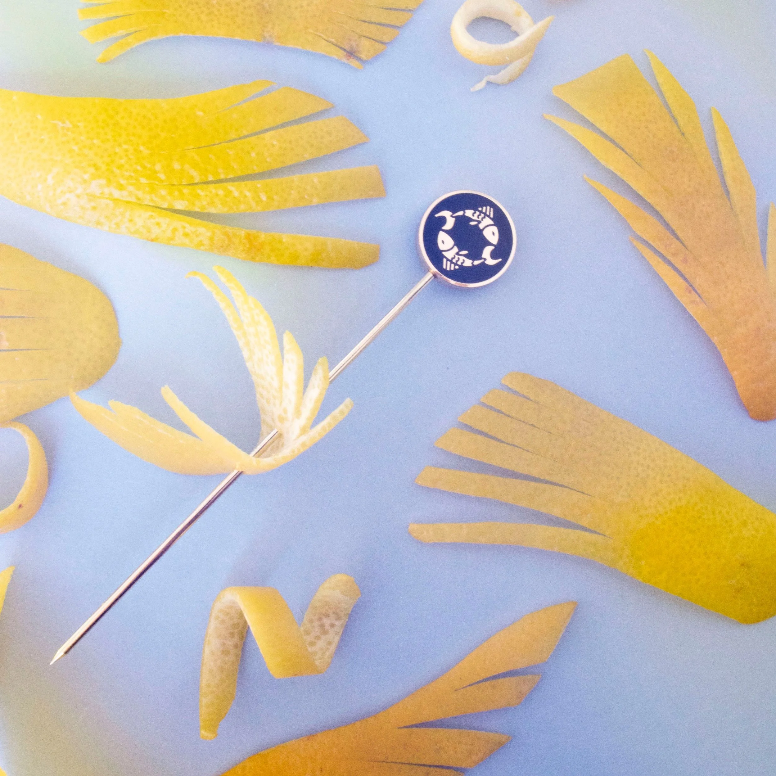 Dark and Stormy Cocktail Pin — Love & Victory