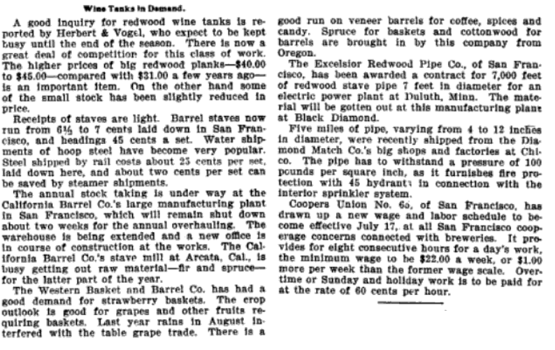 Redwood wine barrels: a forgotten california tradition — Weird Times in ...