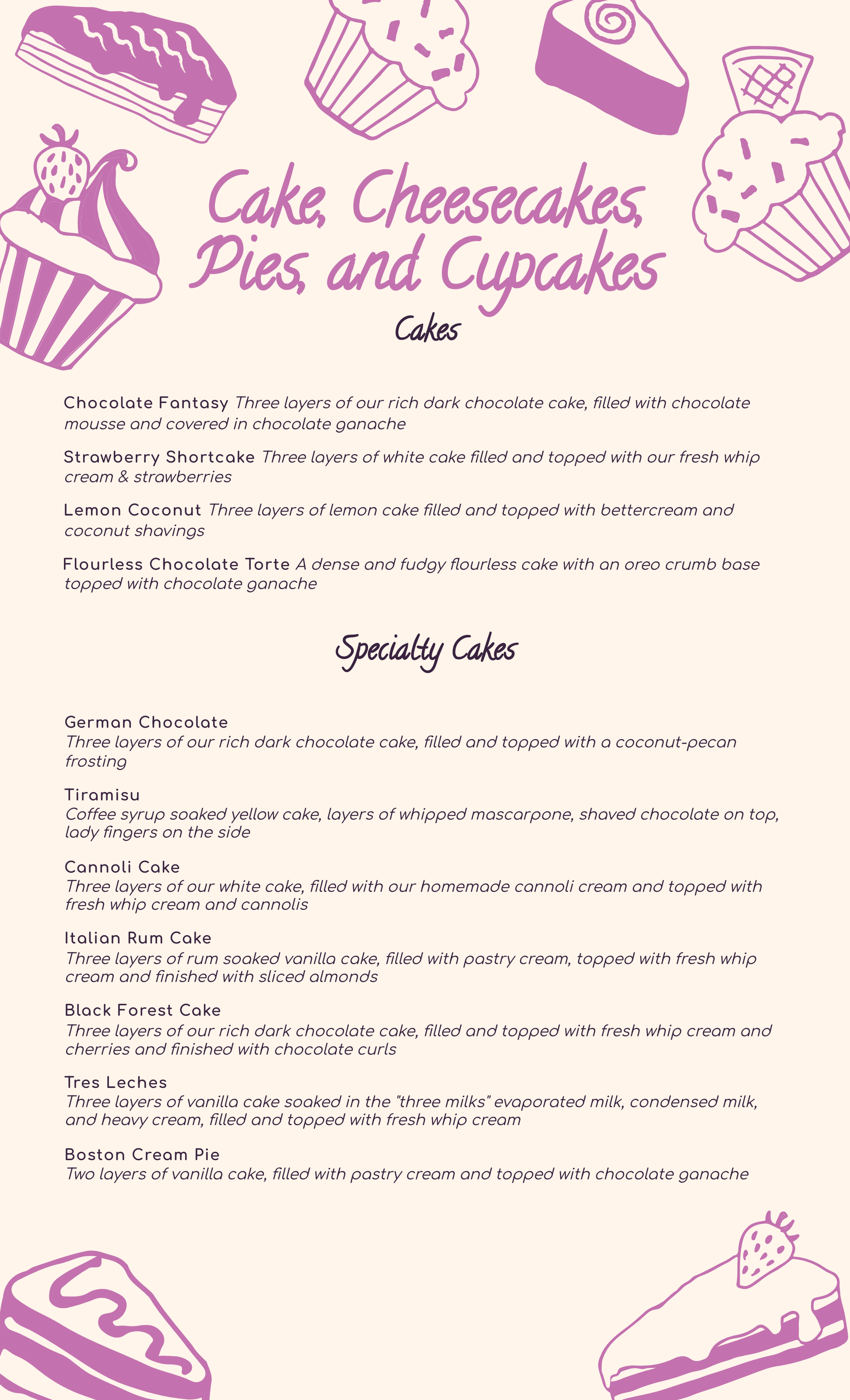 General 5 — Tullio's Bakery