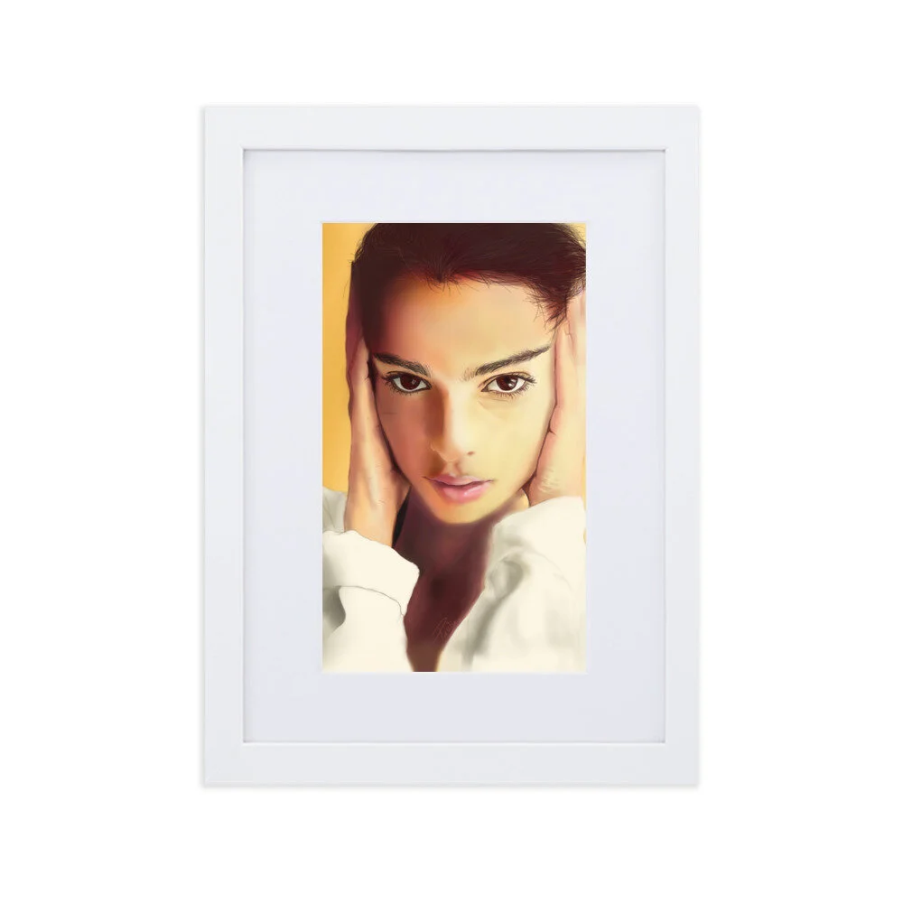Emrata - Matte Paper Framed Poster — Paulie X Artist
