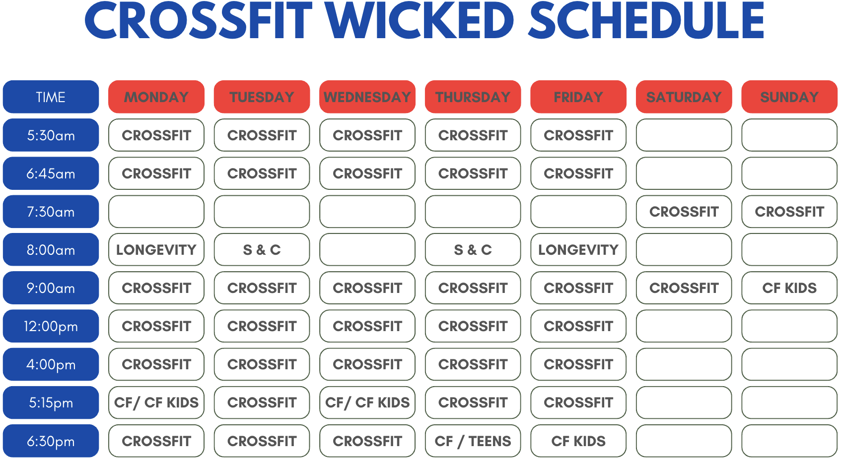 CrossFit — CrossFit Wicked