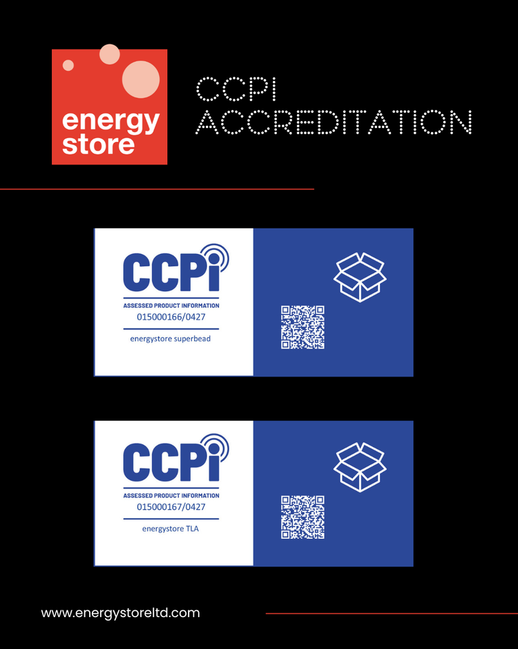 superbead and TLA Product Sets Achieve CCPI Conformity — Energystore