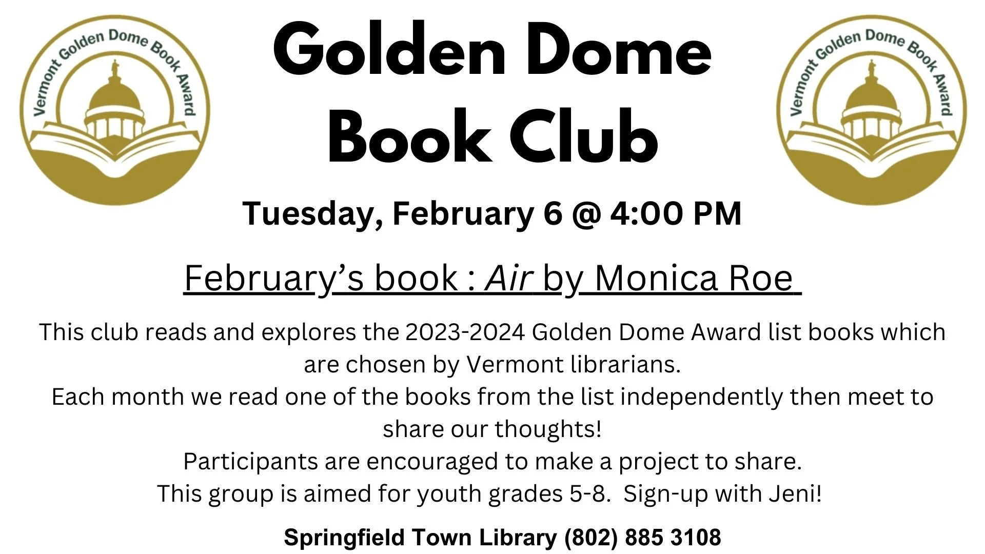 Calendar — Springfield Town Library
