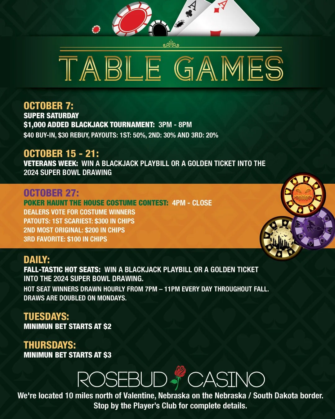 Current Promotions — Rosebud Casino