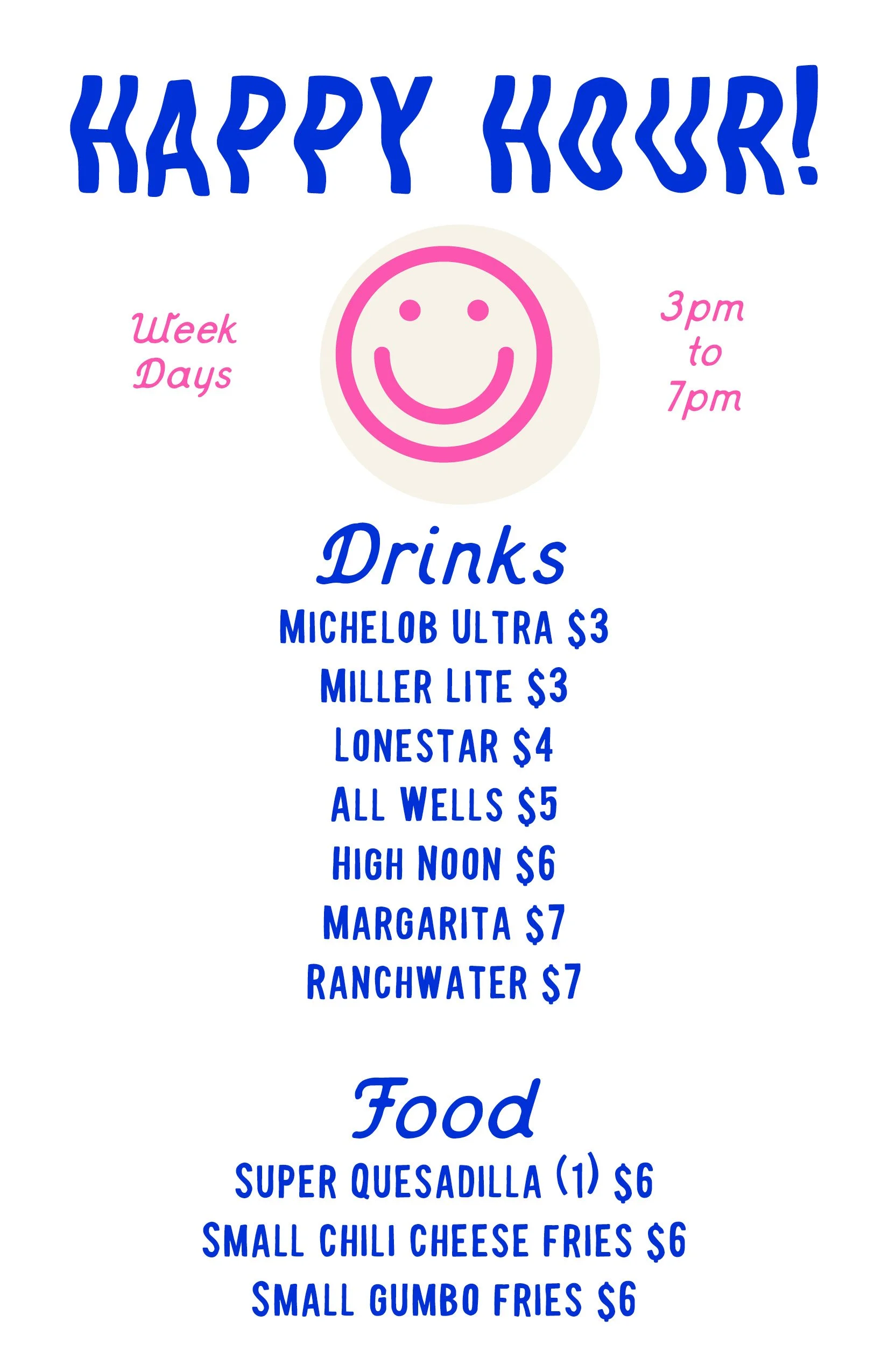 Menu — Gypsy Sally's