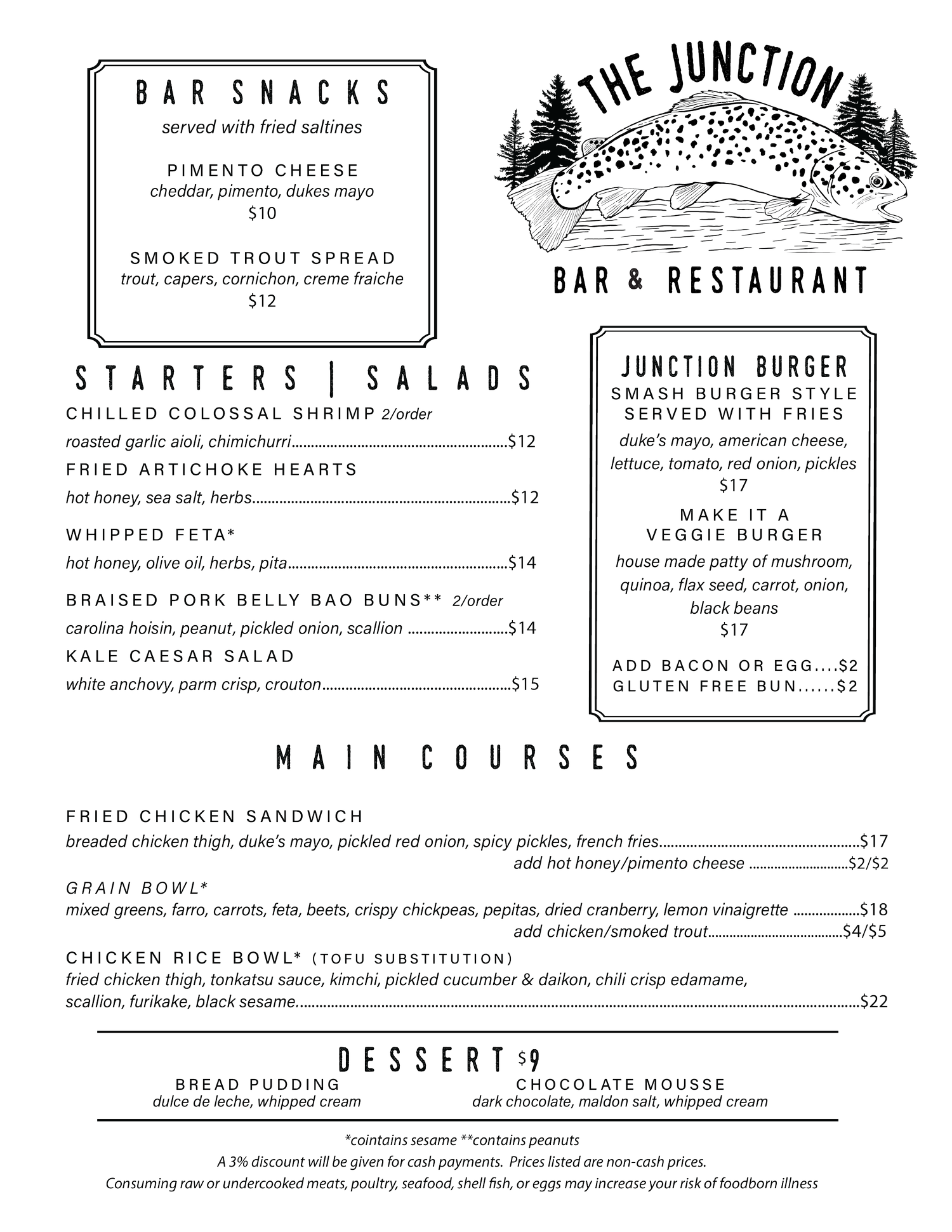 Menu — The Junction