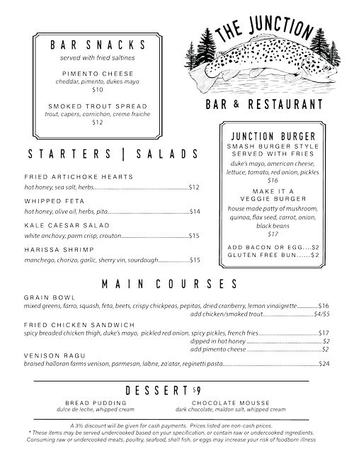 Menu — The Junction