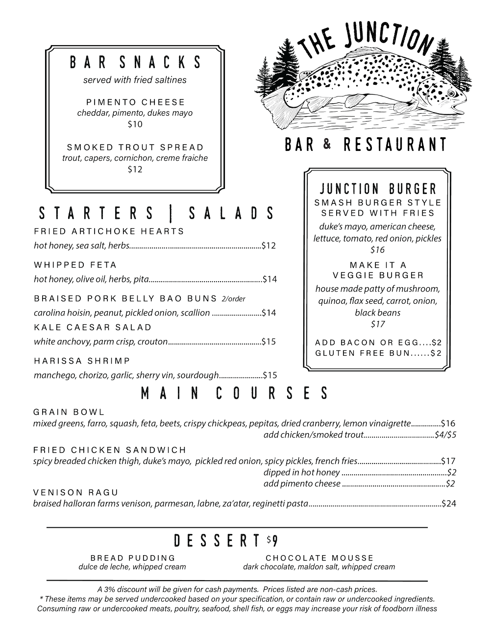 Menu — The Junction