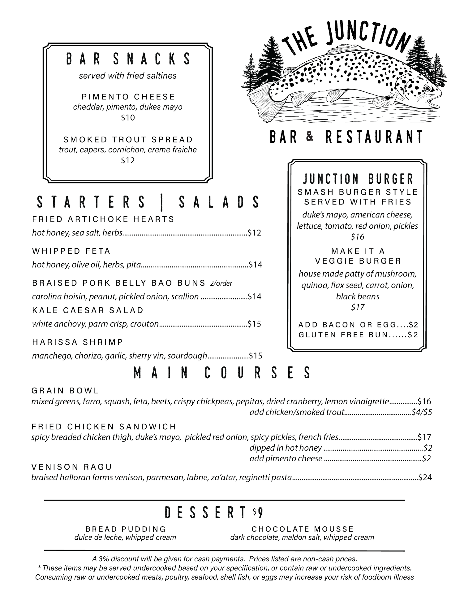 Menu — The Junction