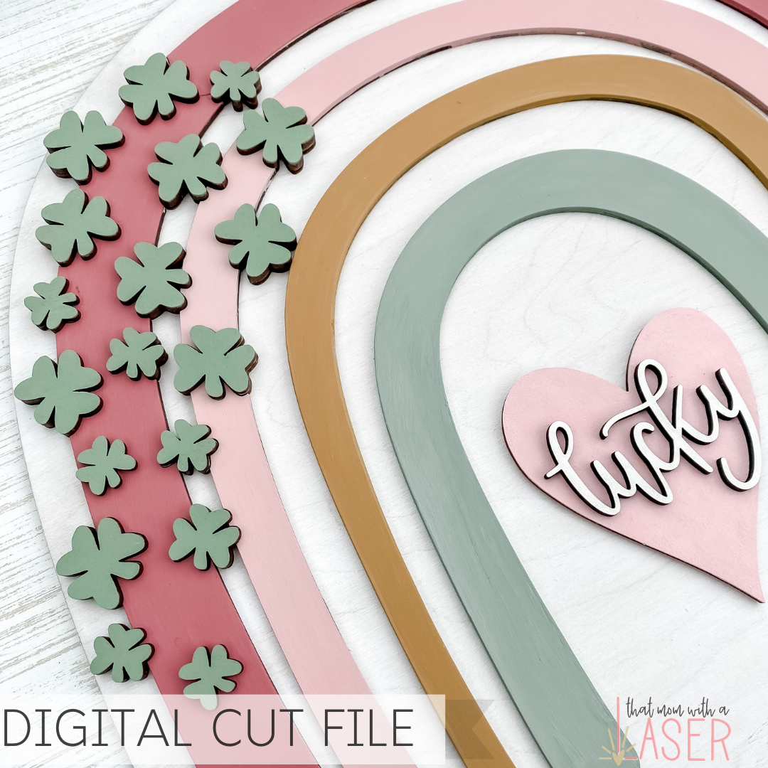 St. Patrick's SVG - Digital File - Laser Cut File - Boho Rainbow - DIY ...