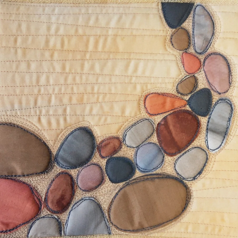 Pebble Shore — Deborah O'Hare fabric artist