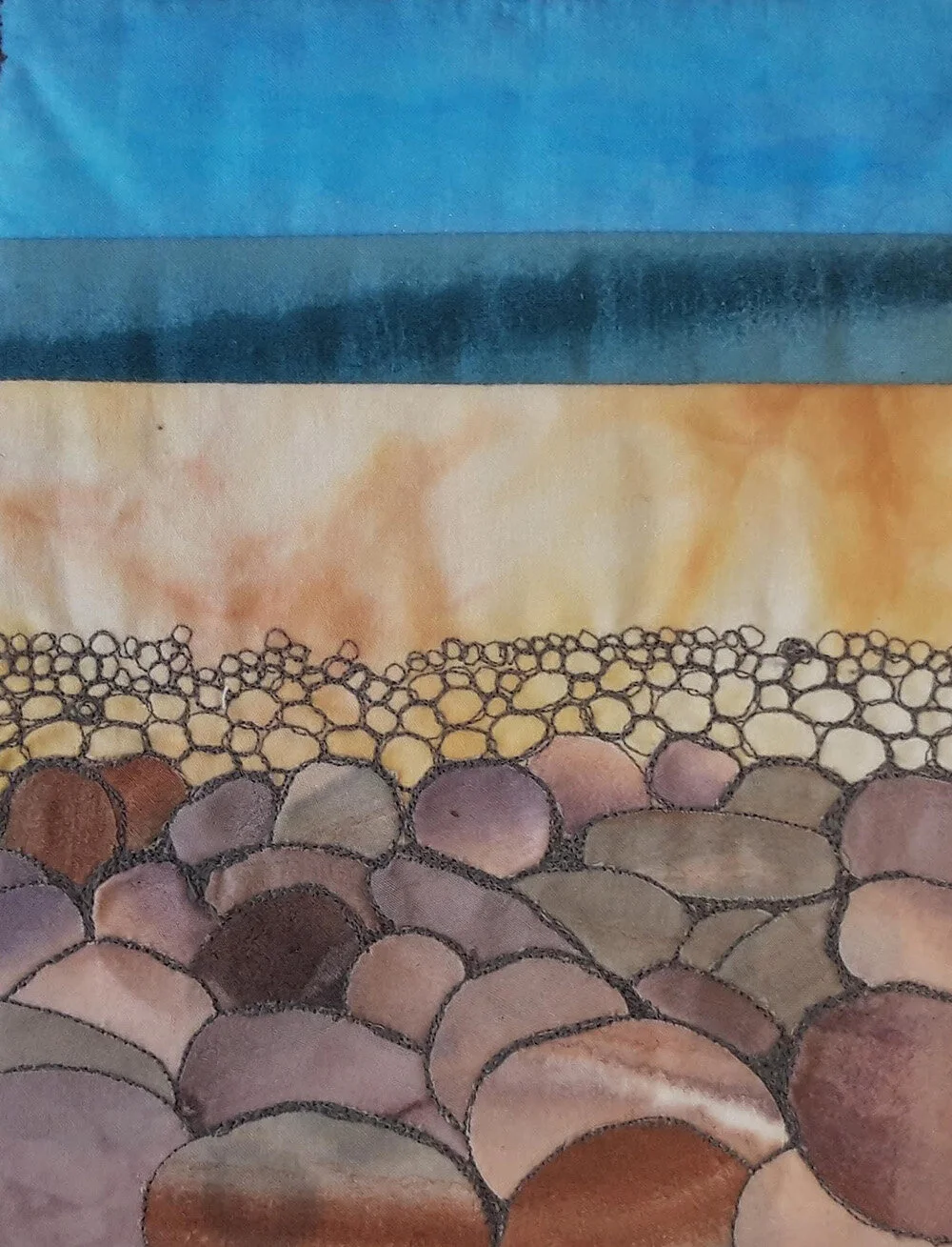 Beach Fence — Deborah O'Hare fabric artist