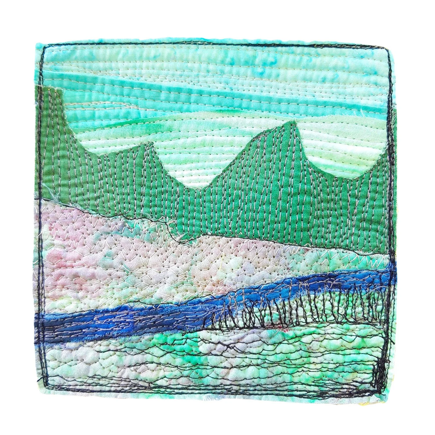 improv mini landscapes — Deborah O'Hare Textile Artist