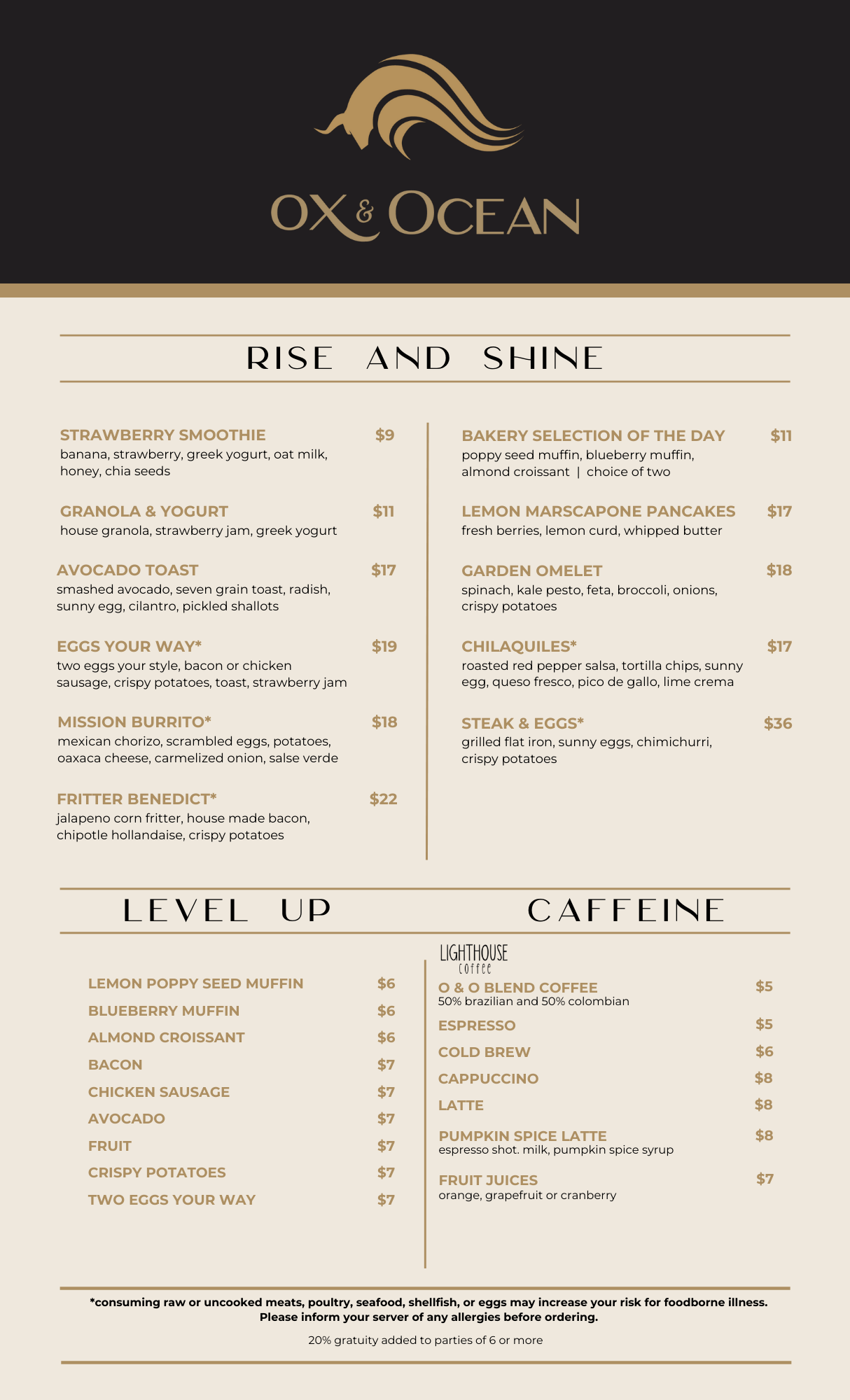 Ox & Ocean | Fine Dining and Fresh Seafood on Mandalay Beach — Zachari ...