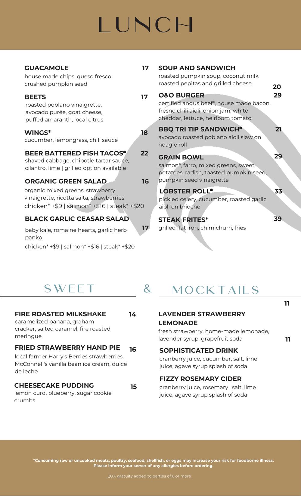 Ox & Ocean | Fine Dining and Fresh Seafood on Mandalay Beach — Zachari ...