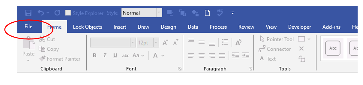 Visio Option Settings — powerdraw