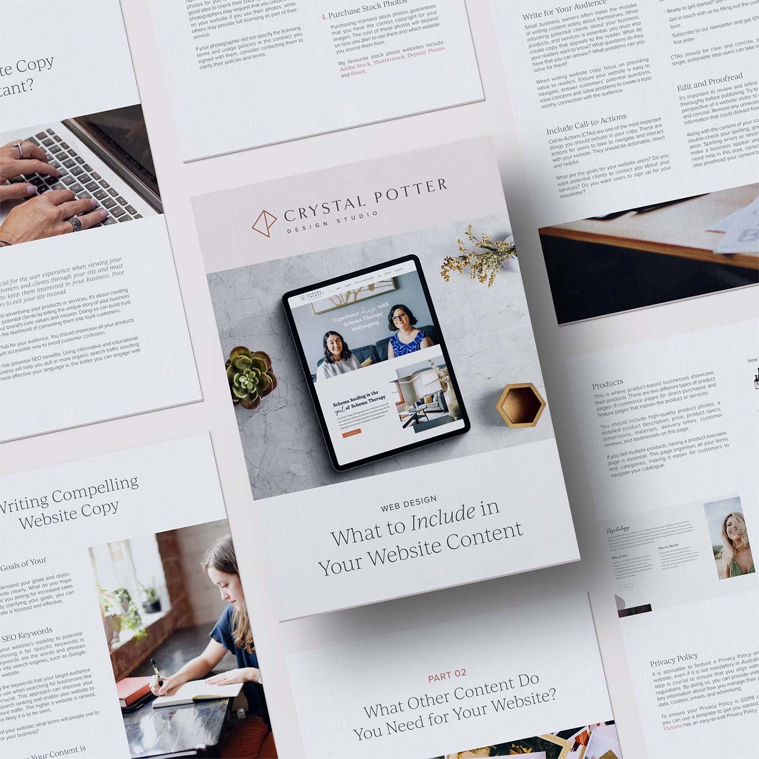 Wix & Squarespace Web Design | Crystal Potter Design Studio