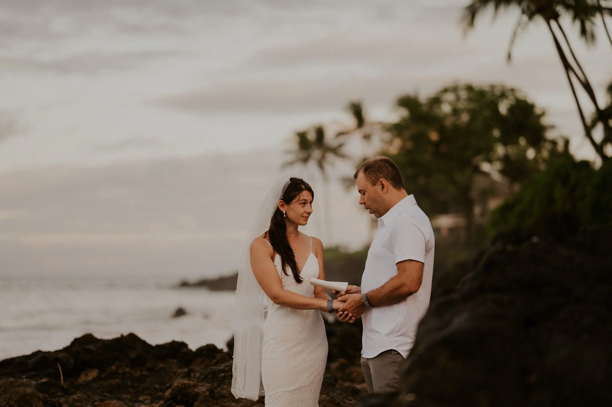 Danielle & Ray’s Beach & Cliffside Maui Elopement ...