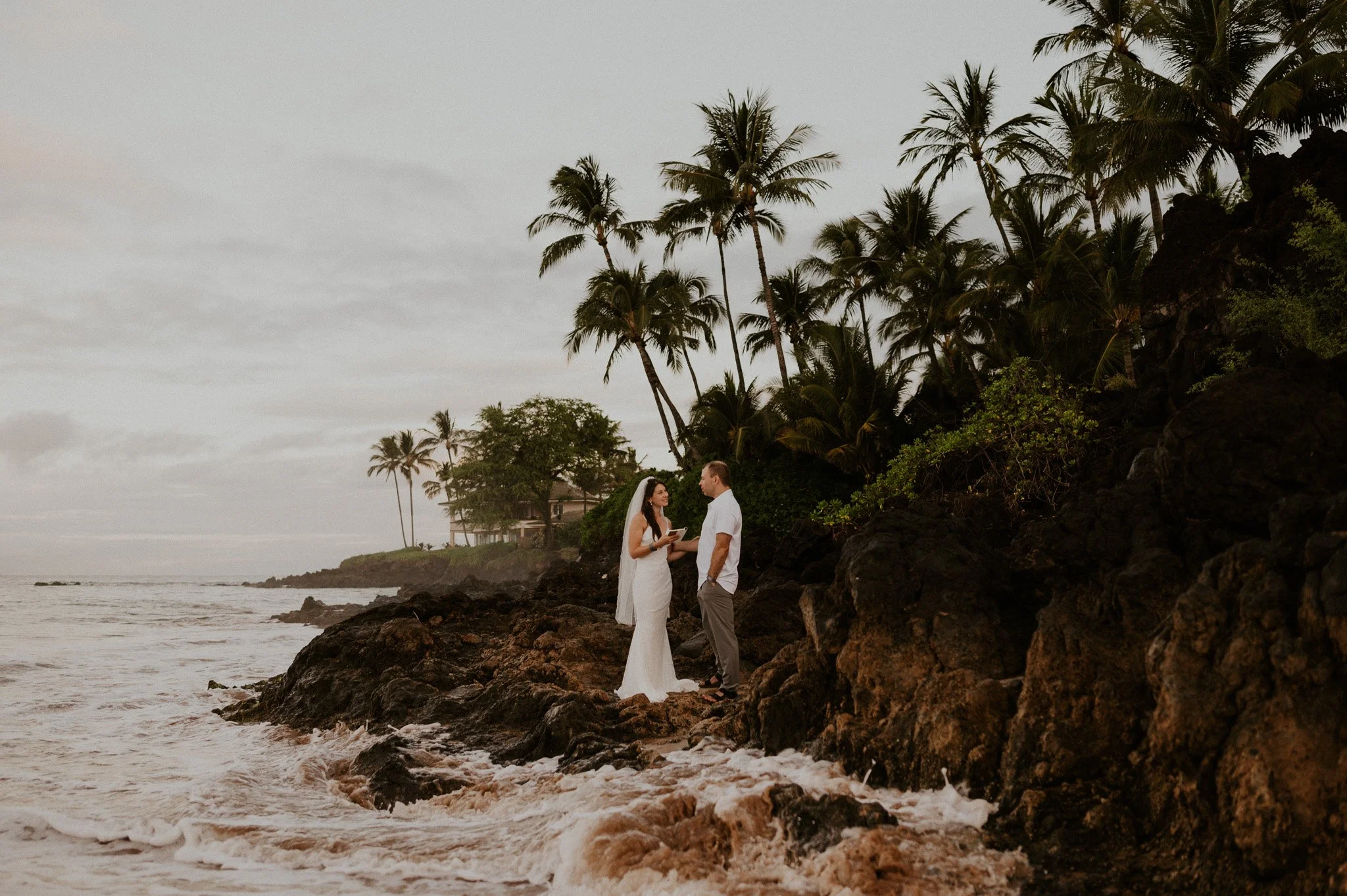 Danielle & Ray’s Beach & Cliffside Maui Elopement ...