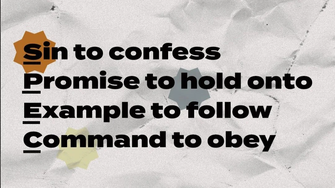 How To Study the Bible With The SPEC | Canyon Ridge Christian Church