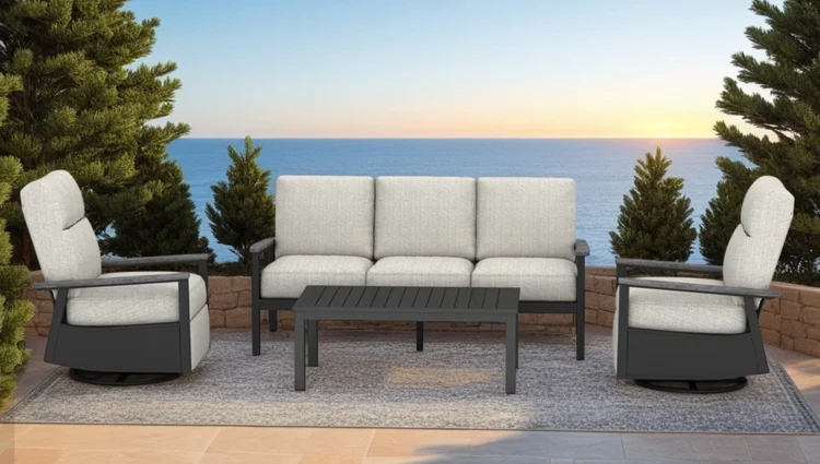 Huntington Outdoor Aluminum Recliner — Outdoor Nook USA