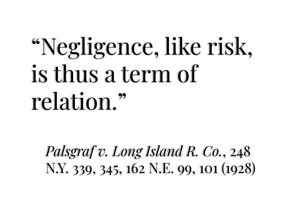 Palsgraf v. Long Island Railroad Co. — Term of Art Co.