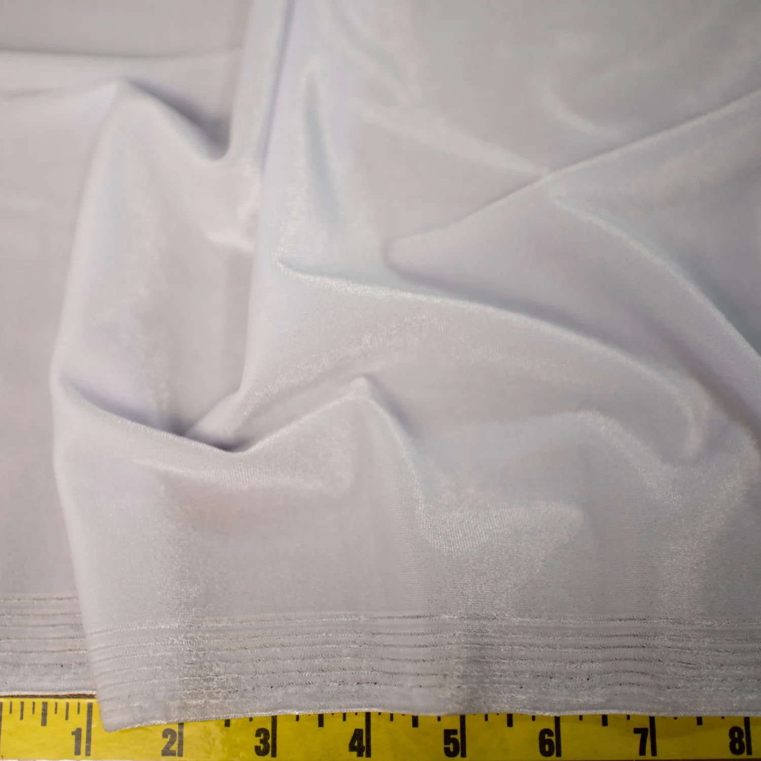 White Velvet Fabric