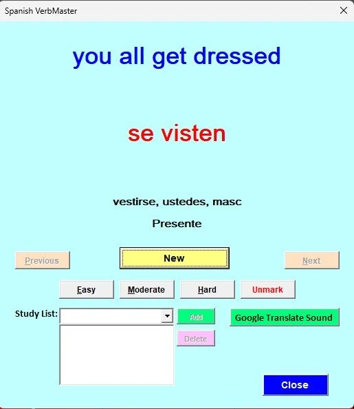 Spanish VerbMaster — LanguageMaster