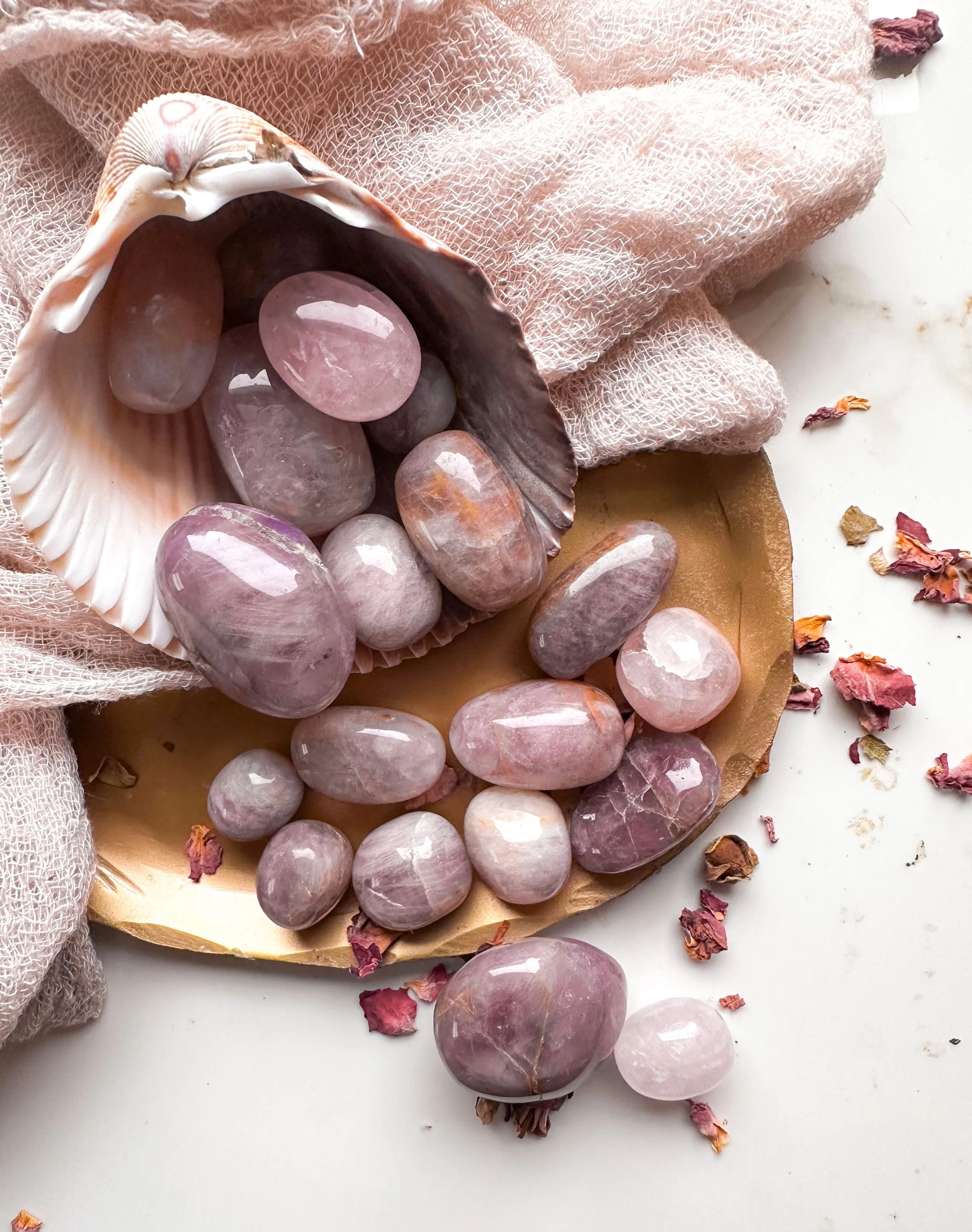 Pink Lithium Lemurian Quartz — ASTATULA CANDLE CO.
