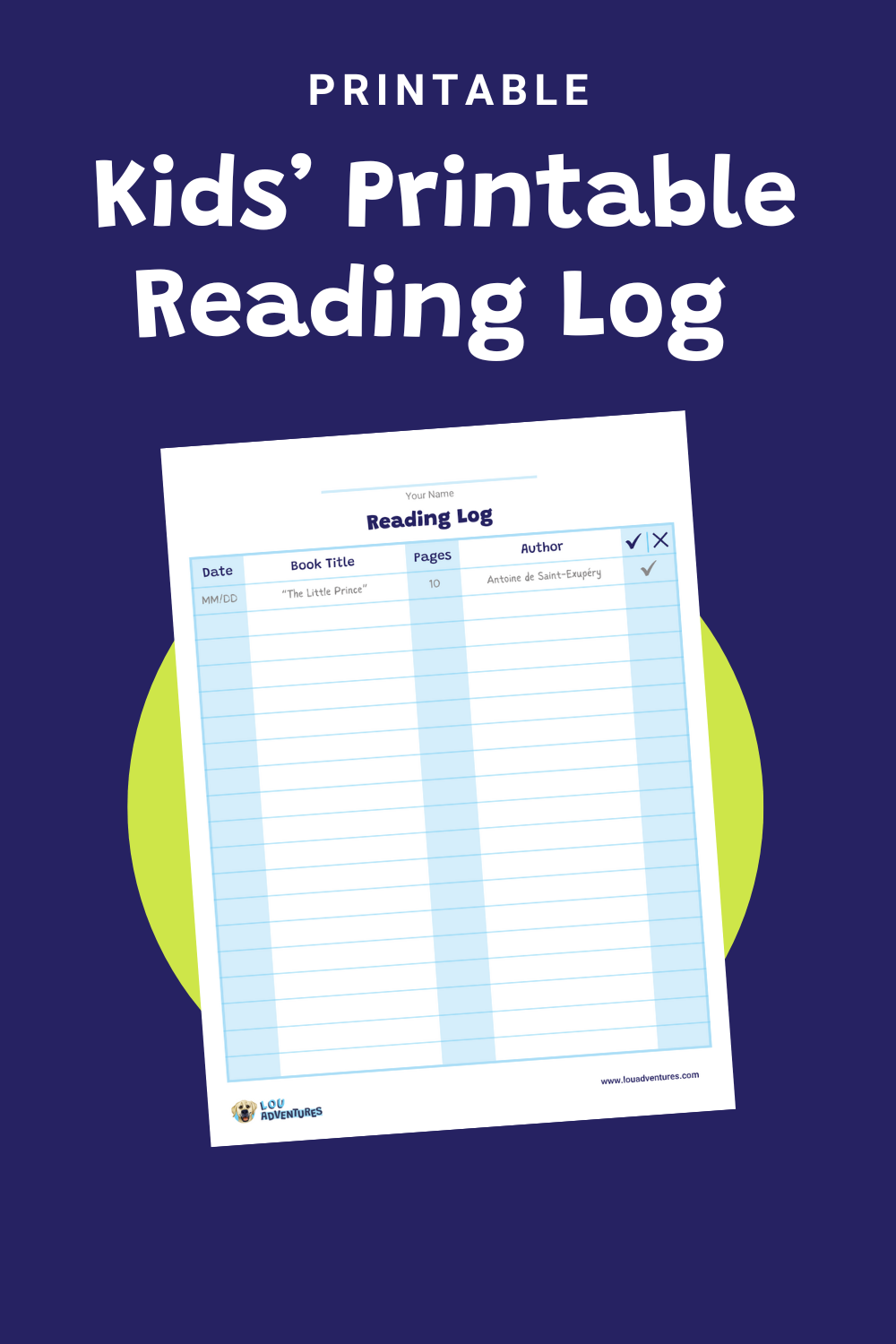 Lou Adventures Reading Support Hub for Kids