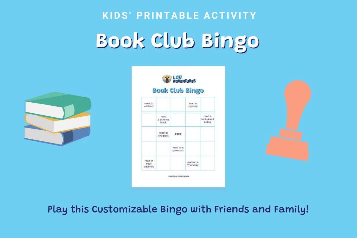 Free Kids Activity Book Club Bingo