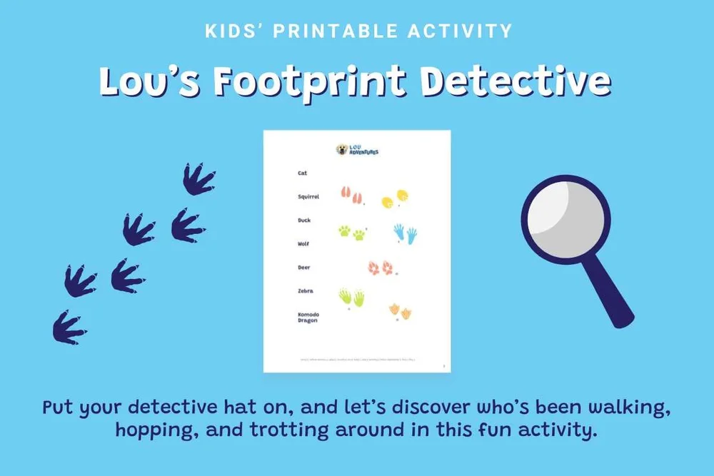Free Kids Activity Footprint Detective