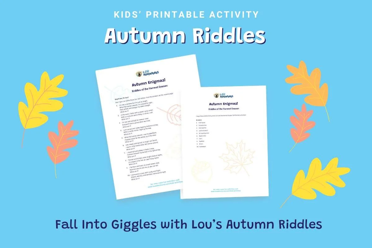 Free Kids Activity Autumn Riddles