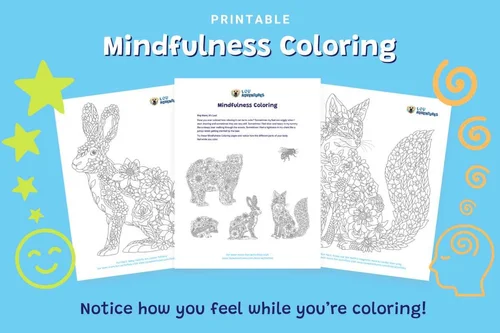 Free Kids Activity Mindful Coloring