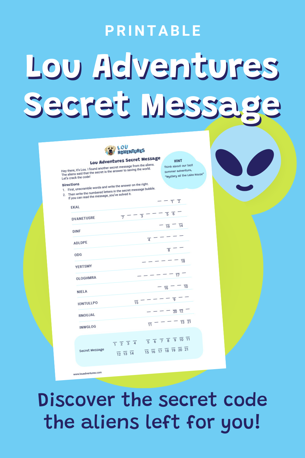 Free Kids Activities for ages 7-10