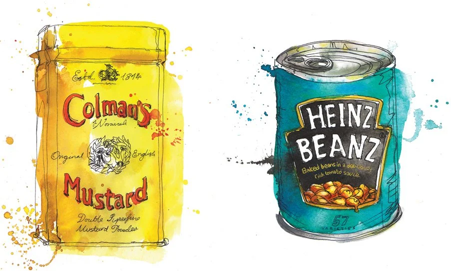 Celebrating favourite iconic British packaging through watercolour ...