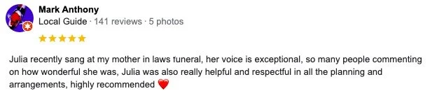 Funeral Singer in Bristol & the South West — Julia Loveless