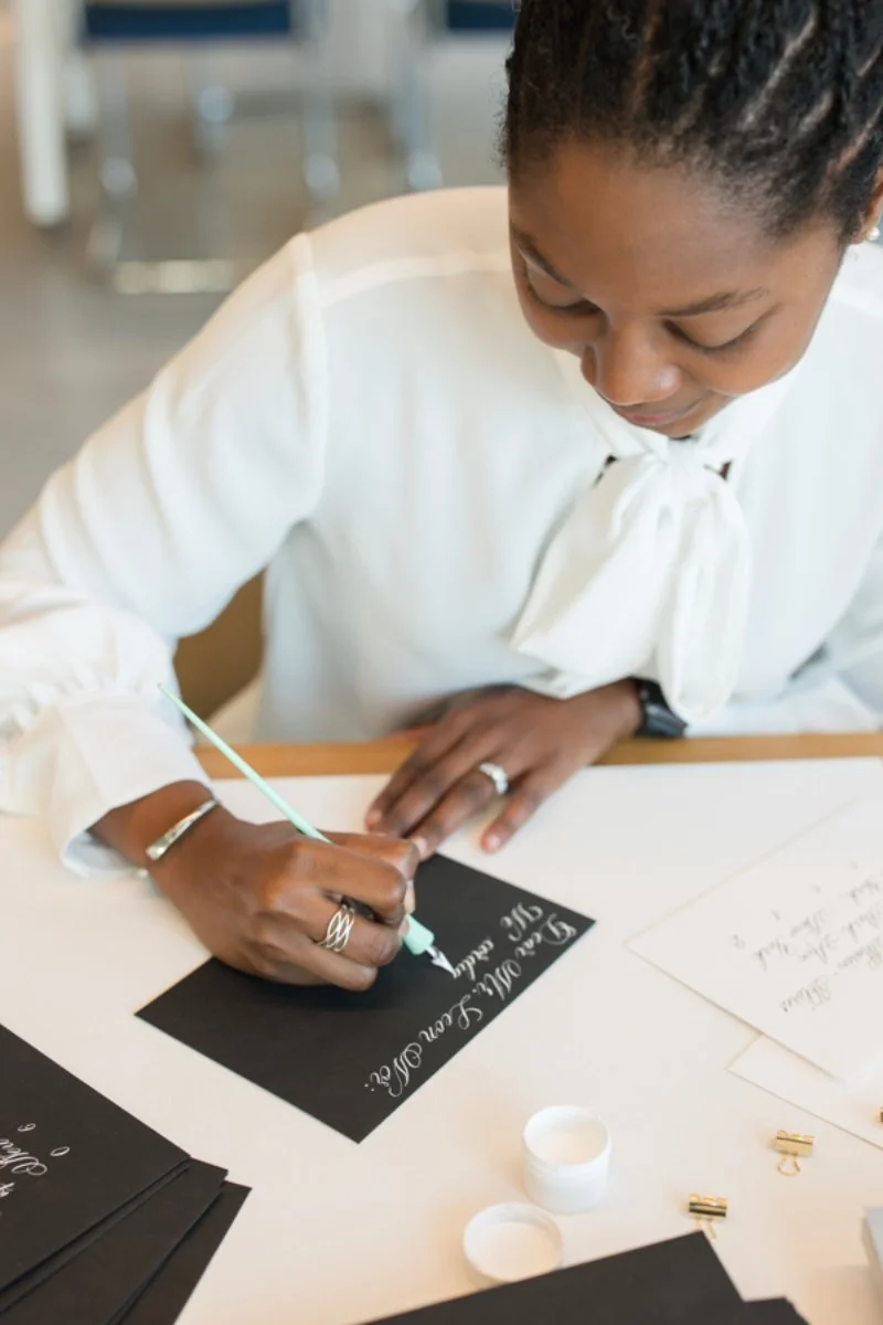 How Live Calligraphy at Your Cocktail Hour Adds a Unique Touch — Miami ...