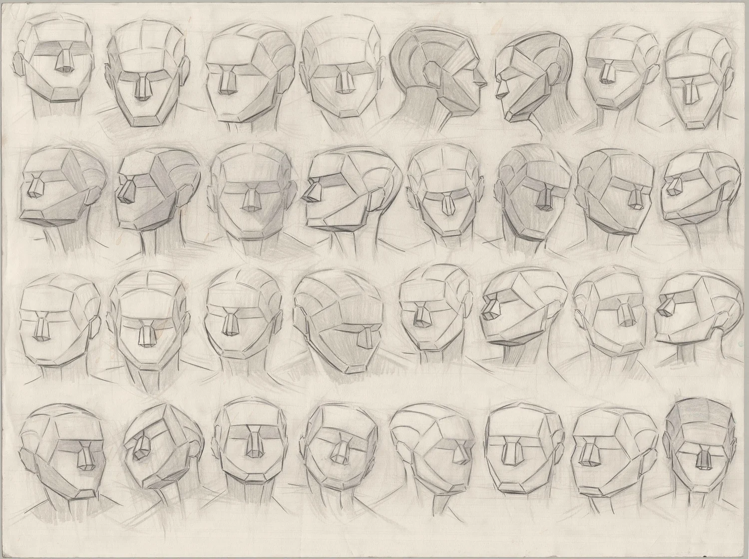3D models of the head — Drawcademy.